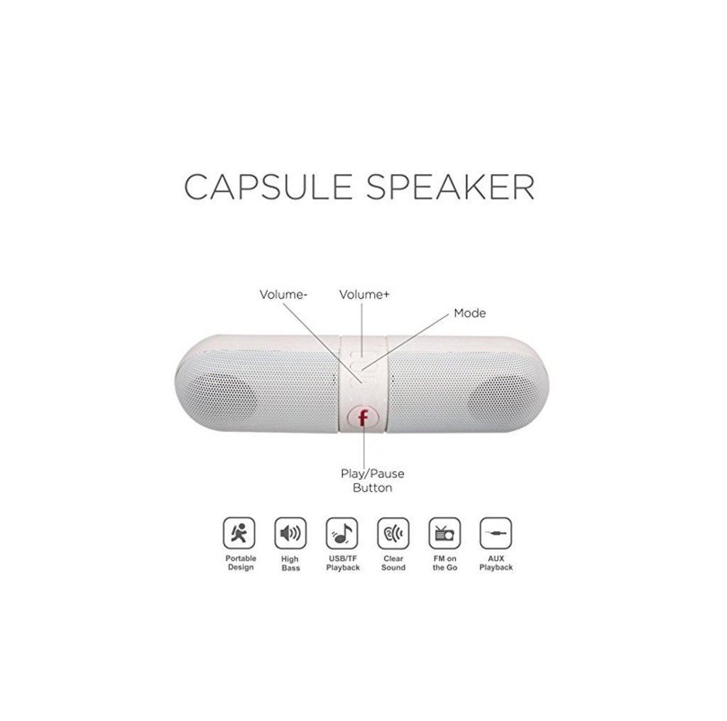 Alfa Store. QUANTAM Mini Bluetooth Multimedia Capsule Speake
