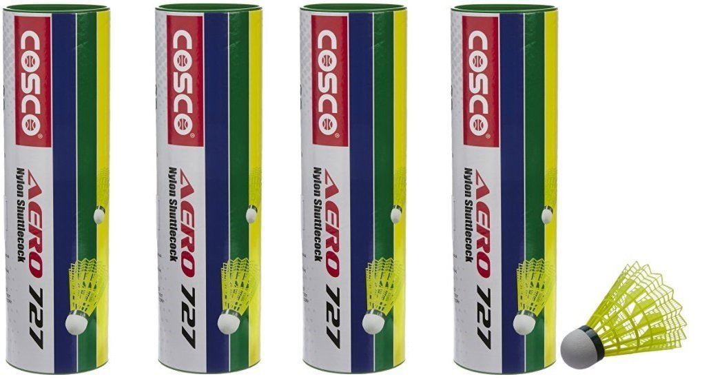 Alfa Store. Cosco Aero 727 Nylon Shuttlecock- Pack of 24