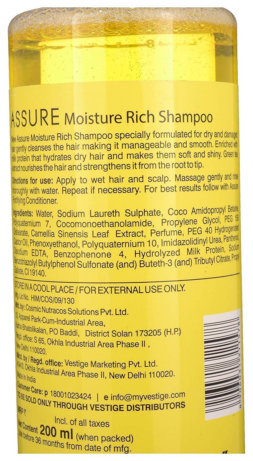 Alfa Store. Vestige Assure Moisture Rich Shampoo-(Pack Of 4)