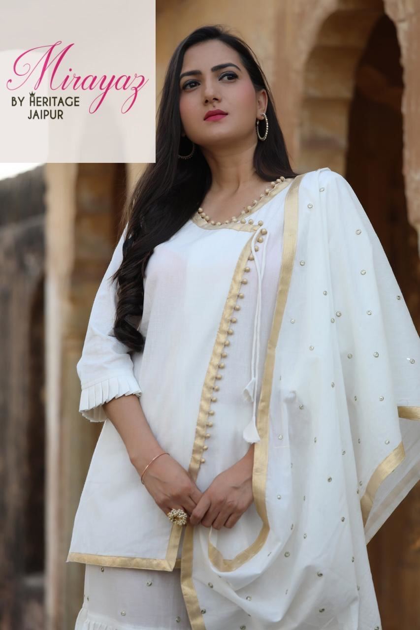 Alfa Store. Women's Elegant angarkha pattern full Dress