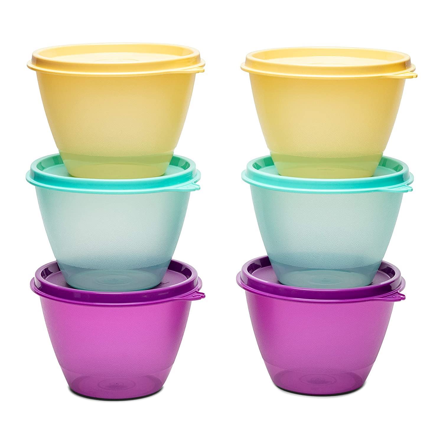 Alfa Store. Tupperware Plastic Container - 400ml, 6 Pieces, Multicolour